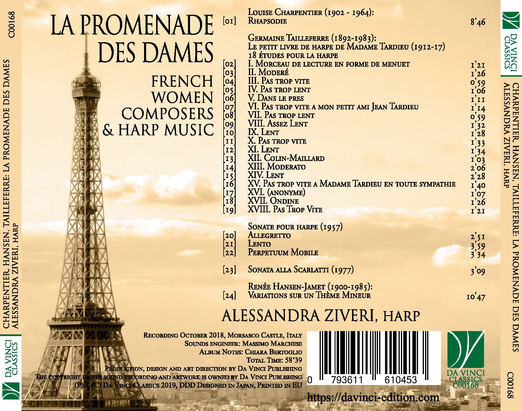 DA VINCI PUBLISHING168 Promenade de Dames Inlay