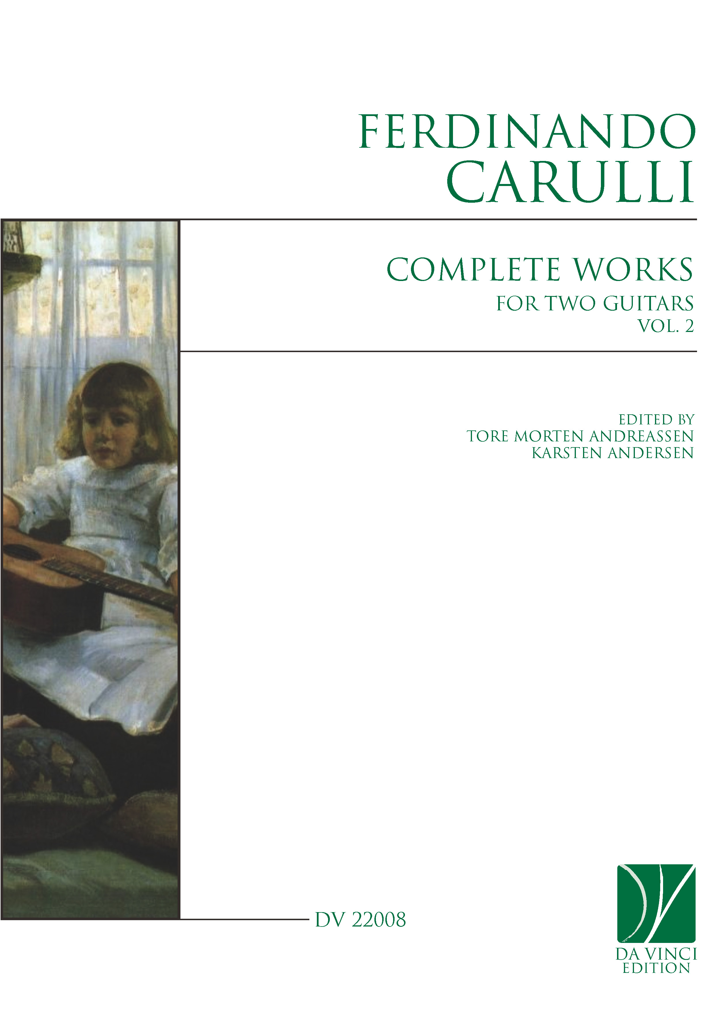 DA VINCI PUBLISHINGFerdinando Carulli: Complete Works for Two Guitars ...