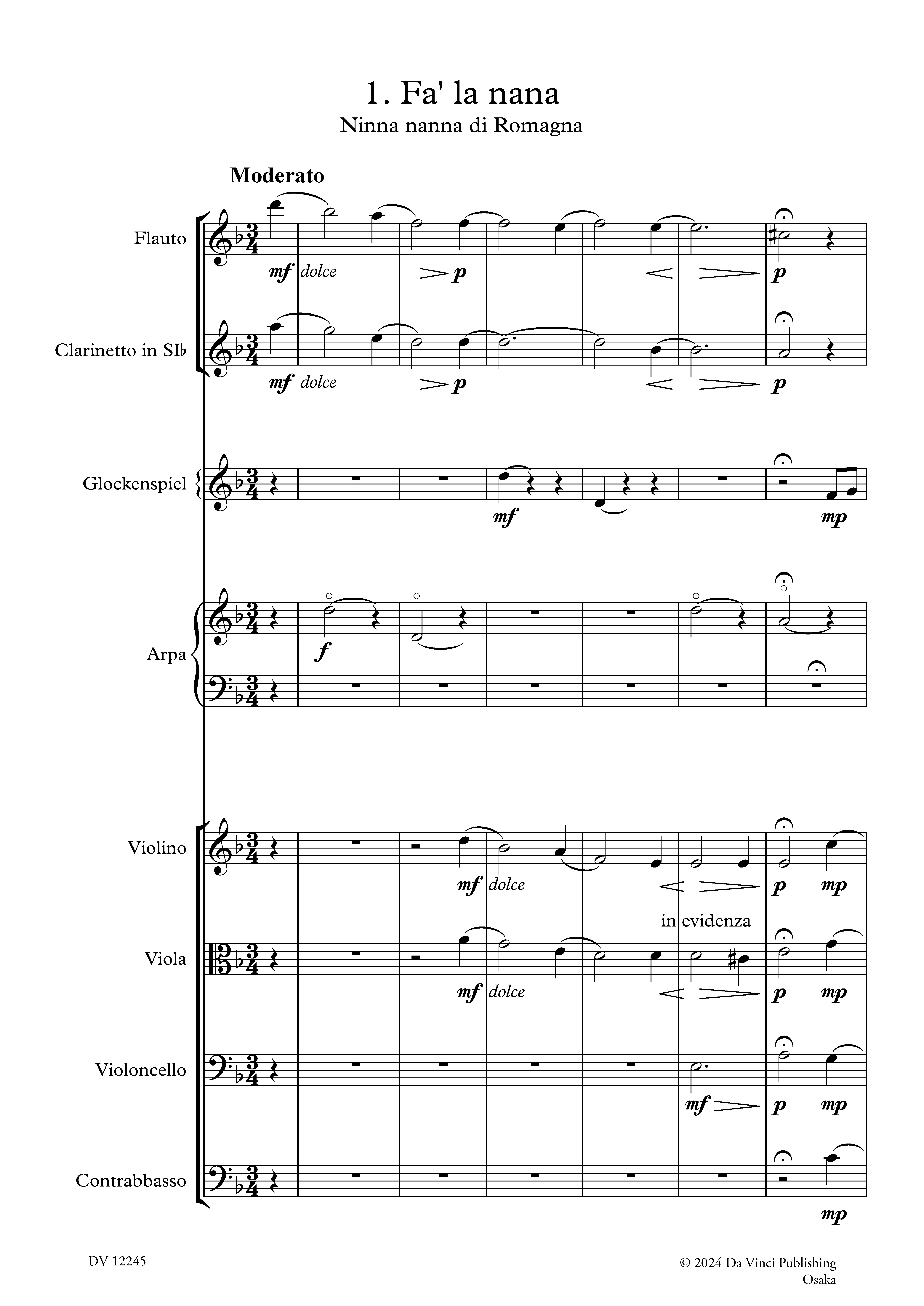 DA VINCI PUBLISHINGDV 12245 – Score (Galli – Agostino Codazzi)