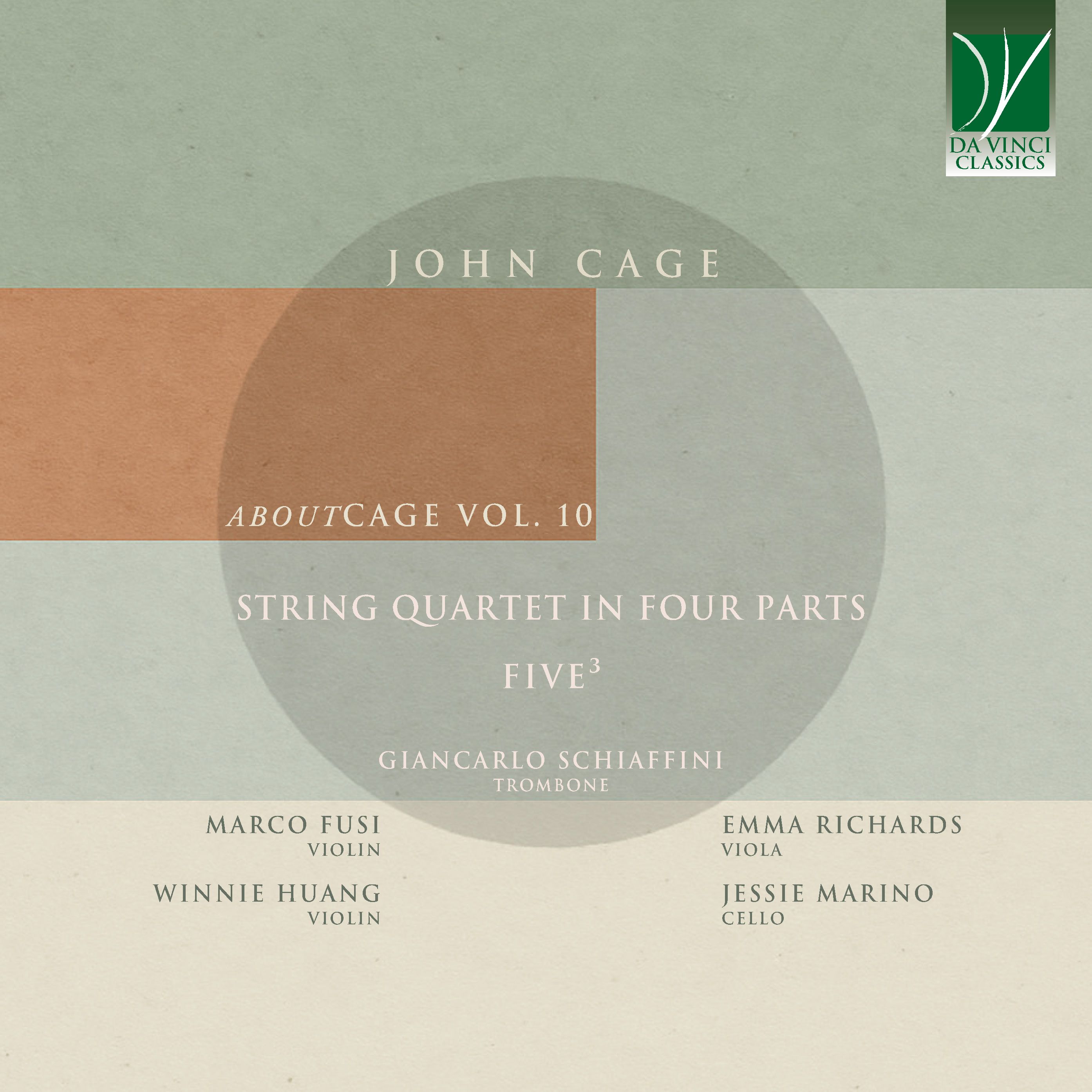 DA VINCI PUBLISHINGJohn Cage: aboutCAGE Vol. 10- String Quartet in Four Parts, Five3